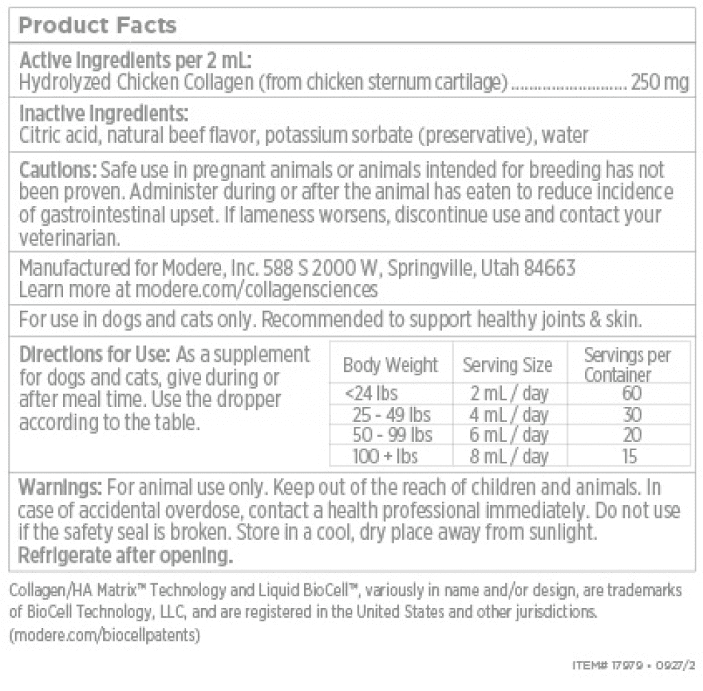 Modere Liquid Biocell Pet | Bio Cell Guide
